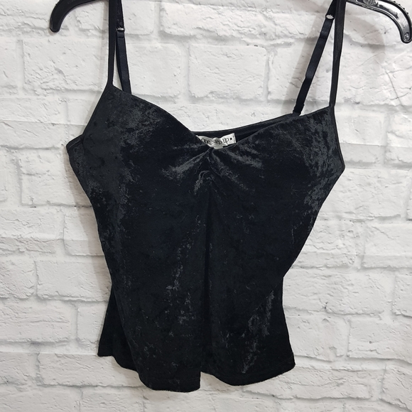 One Step Ahead | Tops | One Step Up Vtg Velour Y2k Crop Fit Cami Tank ...